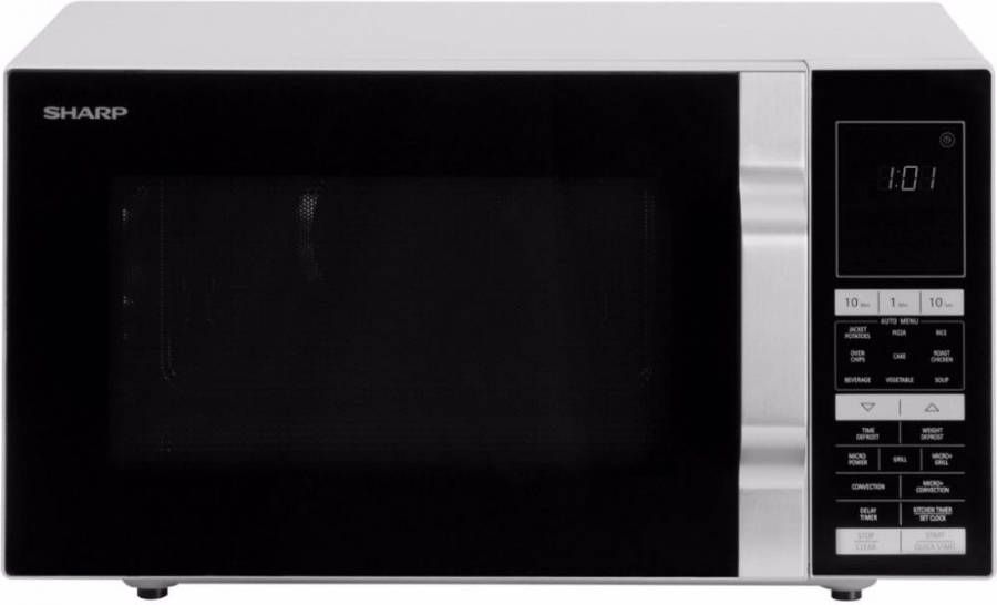 Sharp R890S Combimagnetron Zilver - Magnetronwebshop.nl